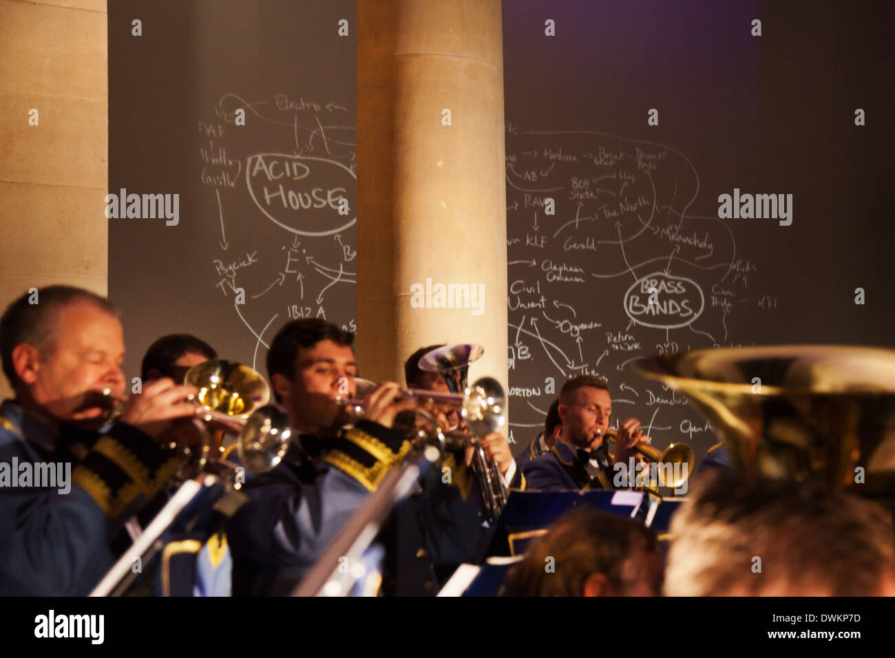 Jeremy Deller's Acid Brass featuring Fairey Brass Band in the Duveen ...