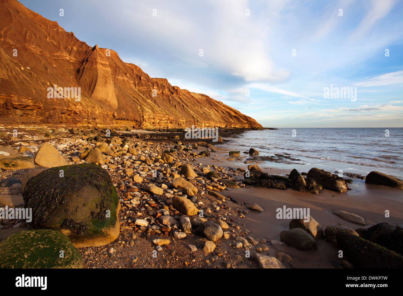 Rocky shoreline below Carr Naze, Filey Brigg, Filey, North Yorkshire ...