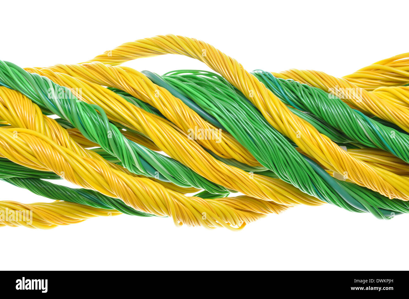 Abstract global network, swirl of computer wires Stock Photo - Alamy