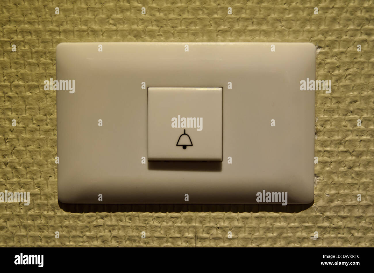 Light switch on wall Stock Photo - Alamy