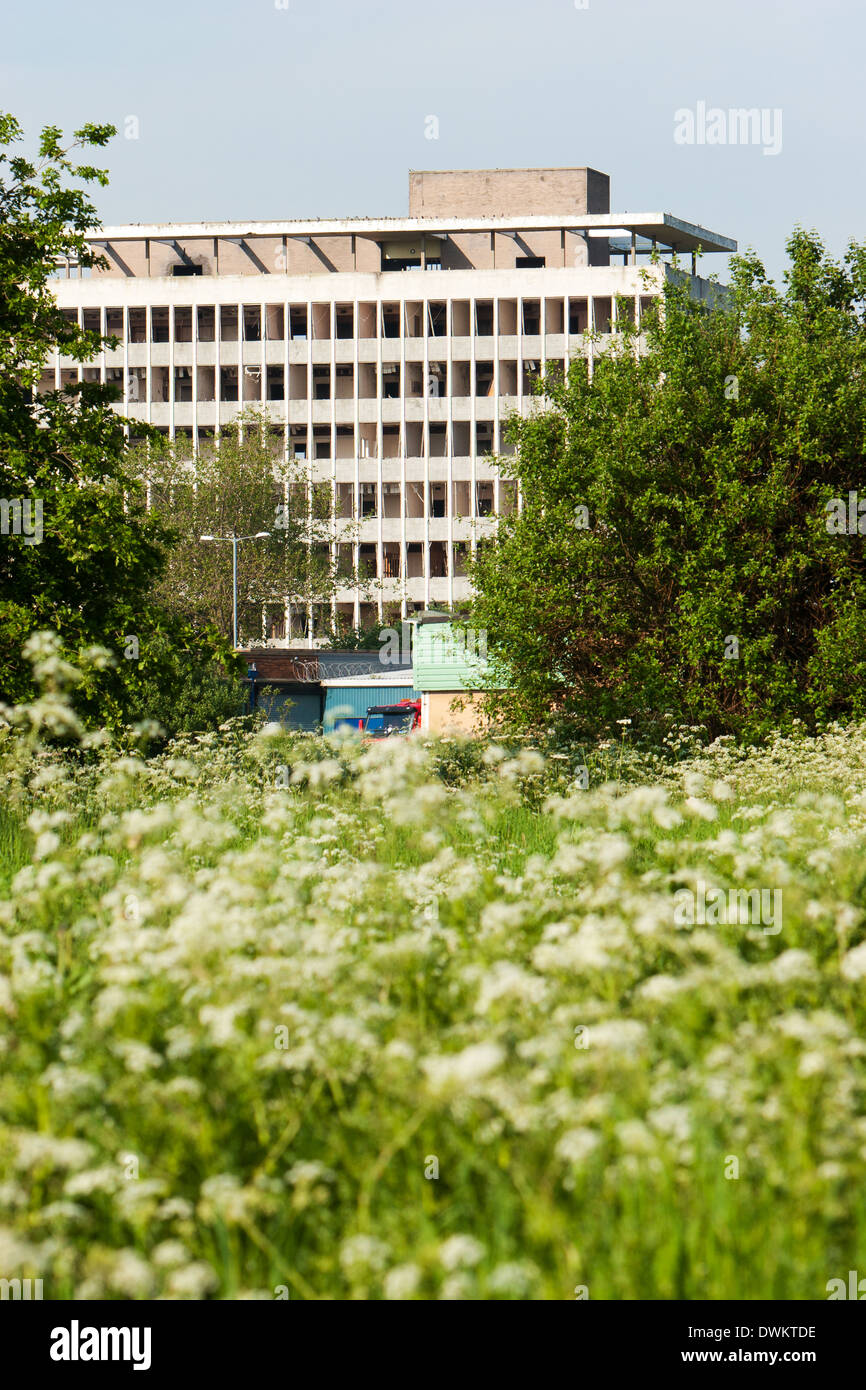 Dissused ICI Offices, Billingham, Teesside Stock Photo - Alamy