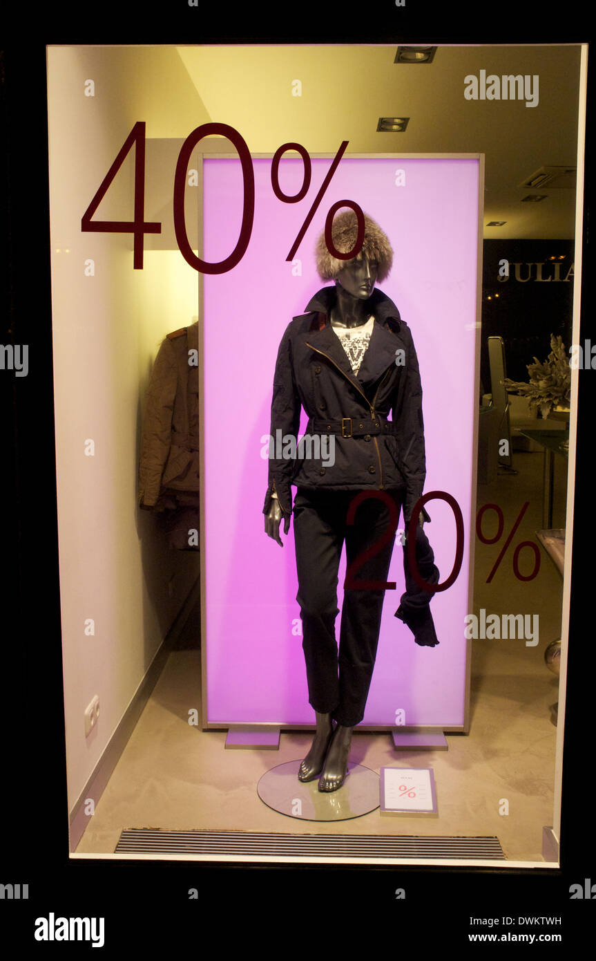 Ladies Clothes Shop Window Display High Resolution Stock Photography ...