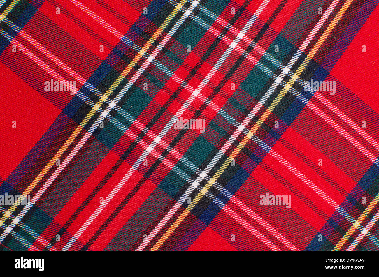 Full frame take of a traditional plaid fabric Stock Photo - Alamy