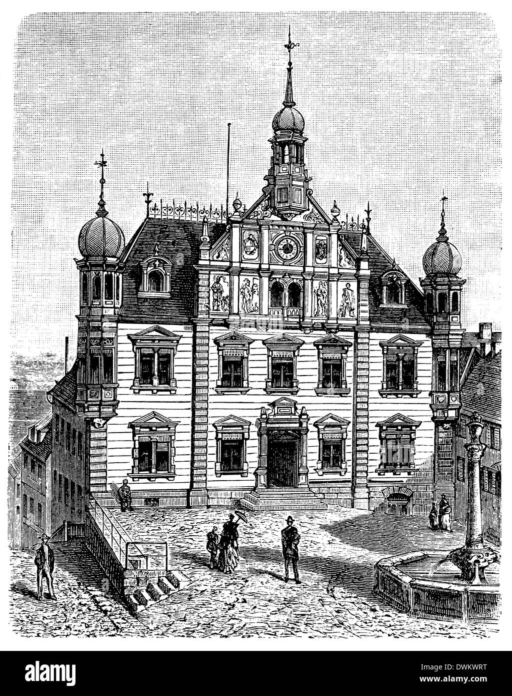 Aged town Cut Out Stock Images & Pictures - Alamy