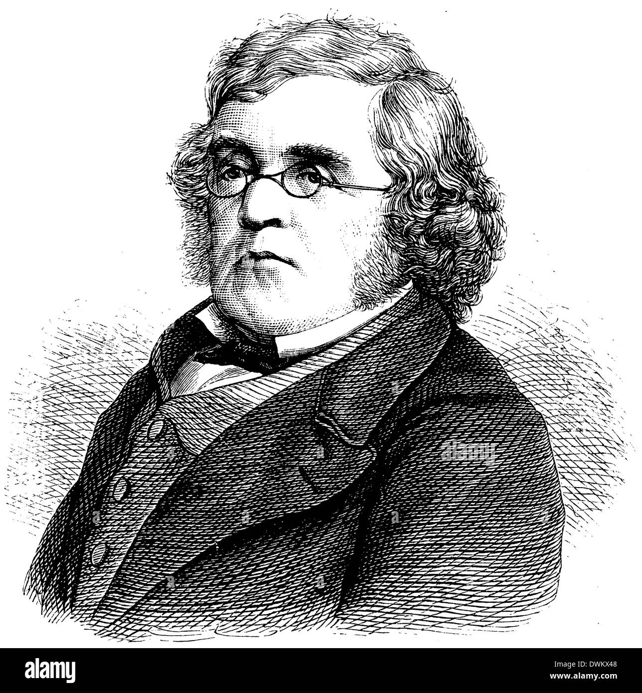 William makepeace thackeray portrait Black and White Stock Photos ...