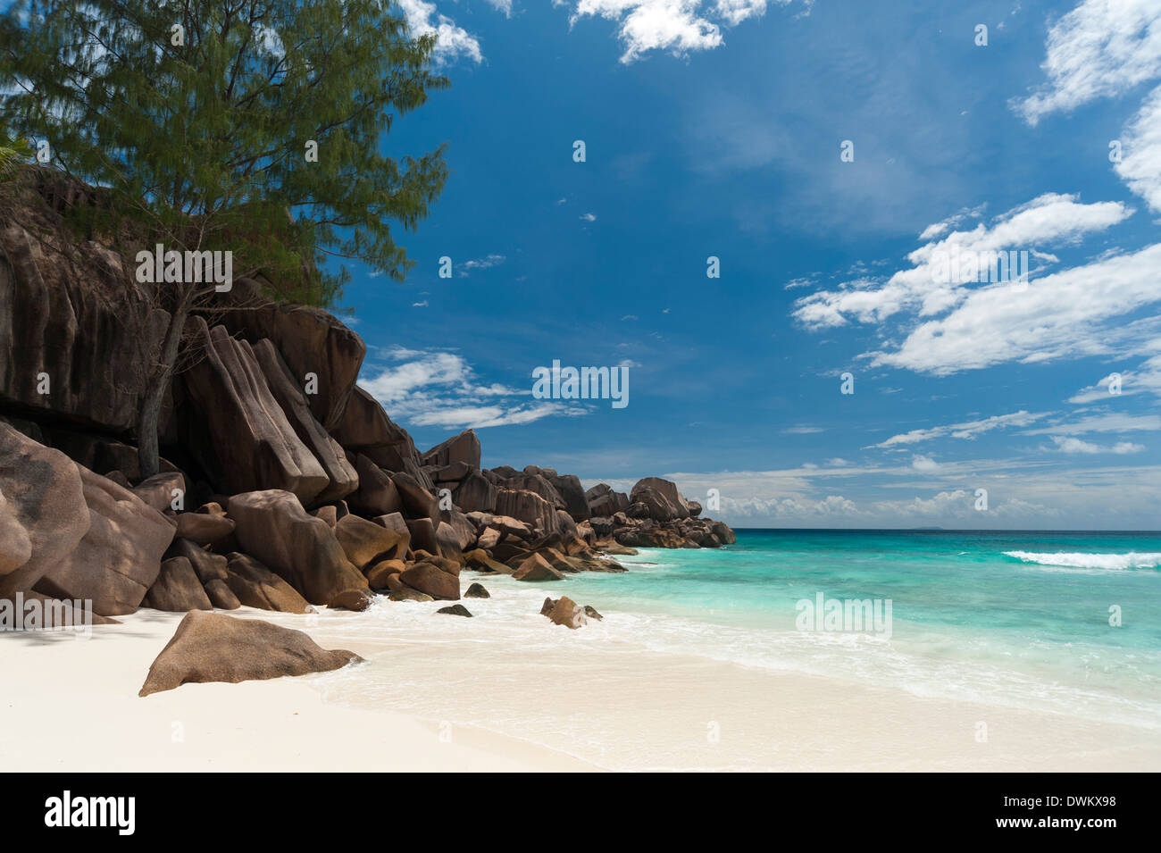 Grand Anse beach, La Digue, Seychelles, Indian Ocean, Africa Stock ...