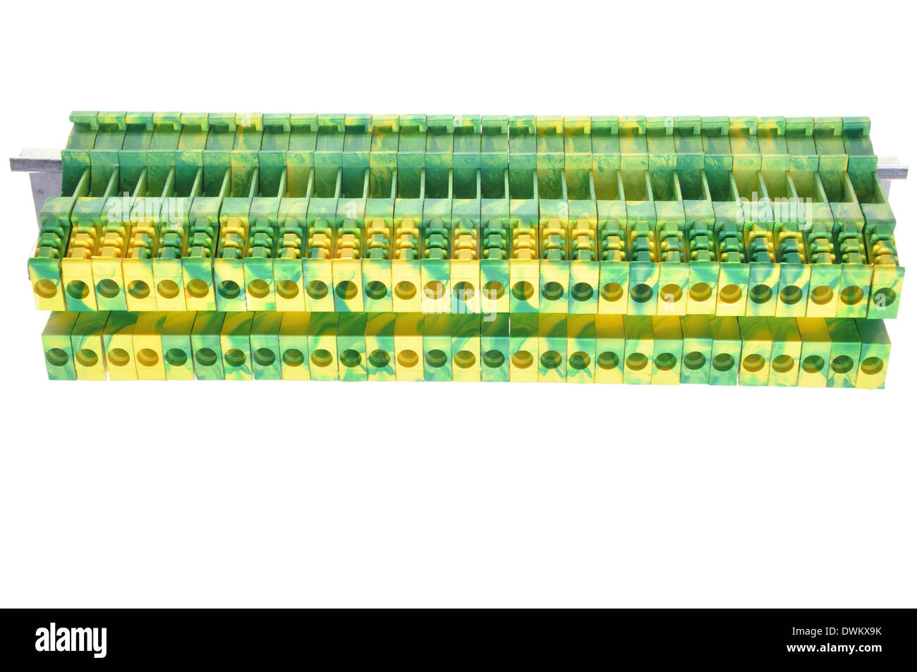 Electrical distribution panel, ground bus Stock Photo - Alamy