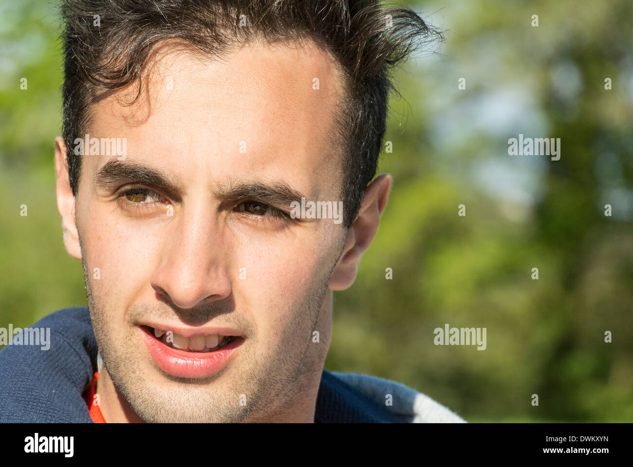 Outdoor Portrait of a Young Adult Man Stock Photo - Alamy