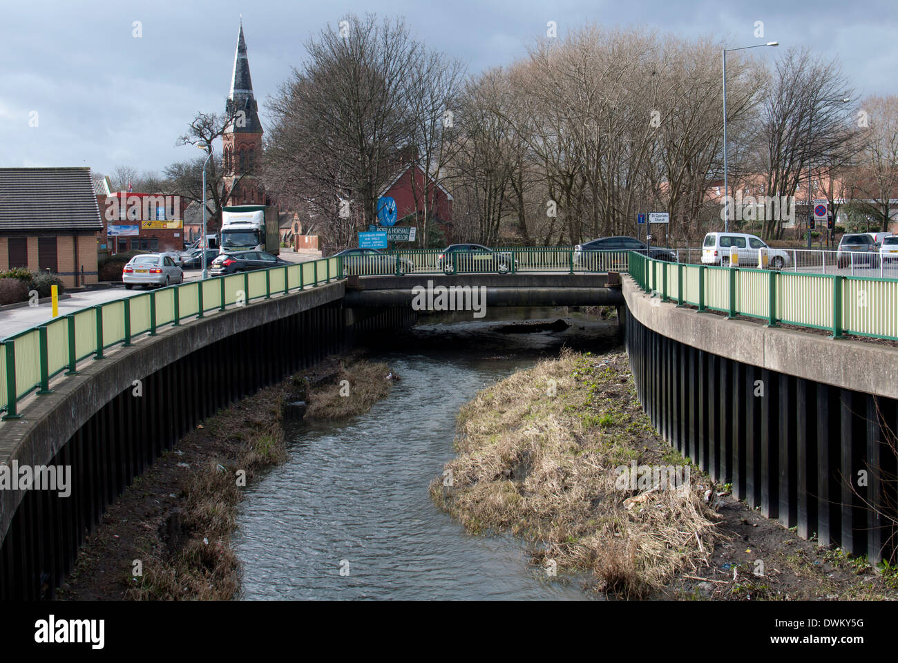 The River Cole at Hay Mills, Birmingham, UK Stock Photo - Alamy