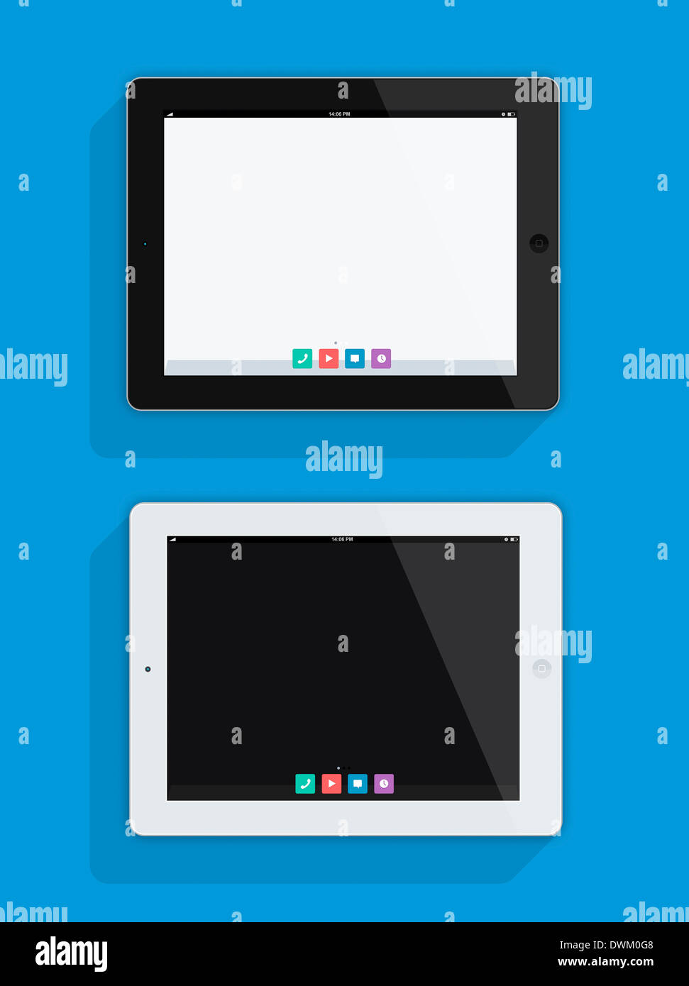 Ipad screen flat on with a black screen hi-res stock photography and ...