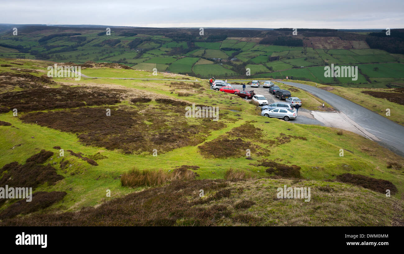 Chimney Bank Car Park, Rosedale, North Yorkshire Stock Photo - Alamy