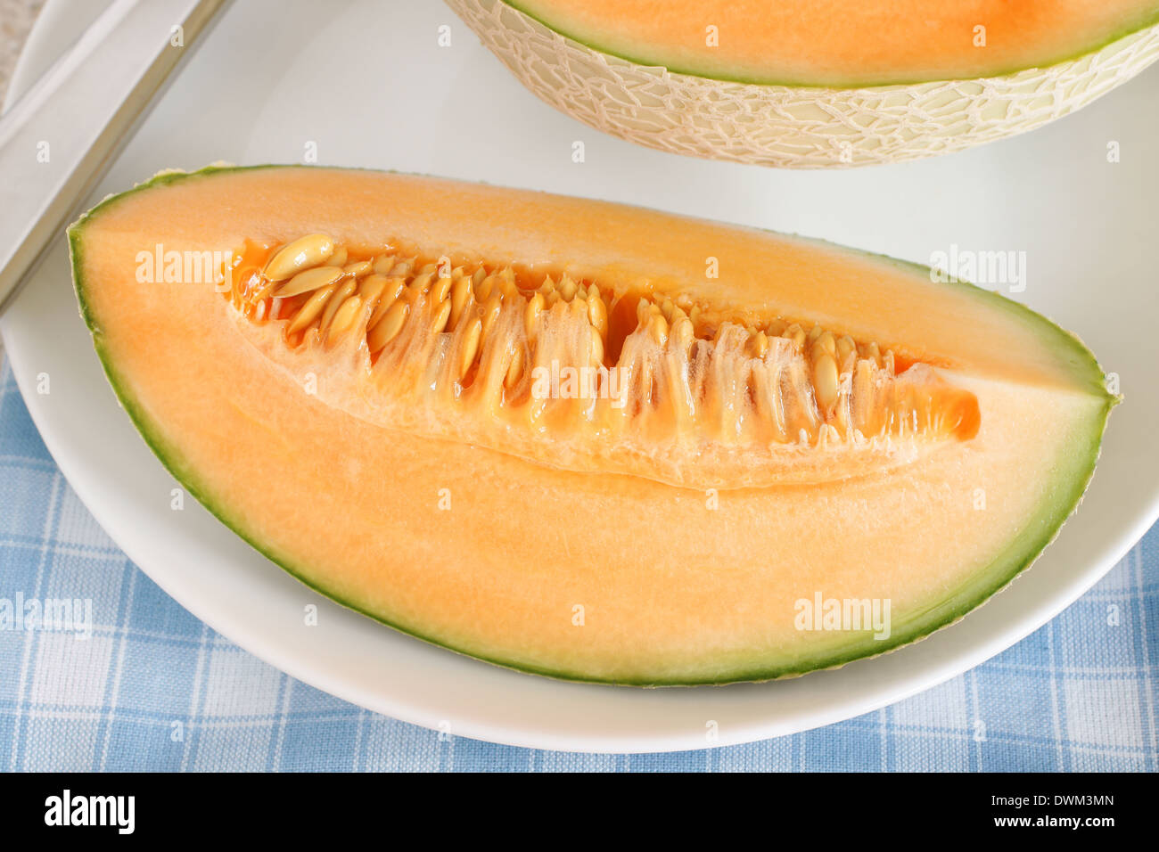 Sliced rock melon hi-res stock photography and images - Alamy