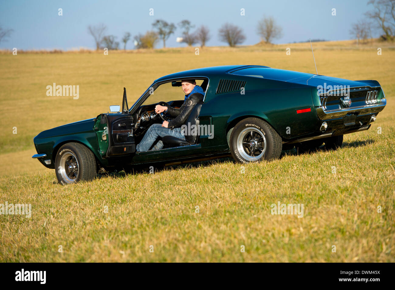 Ford Mustang Fastback V8, veteran car, Borenovice, Czech Republic, on ...