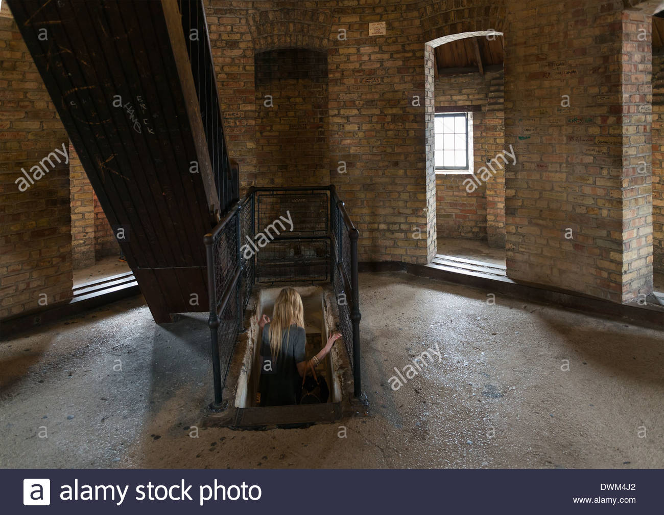 Inside Old Medieval Castle Tower Stock Photos & Inside Old Medieval ...