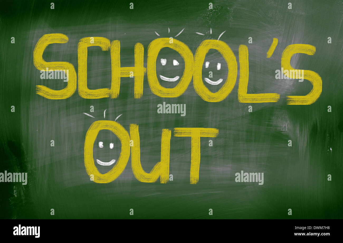 School's Out Concept Stock Photo - Alamy