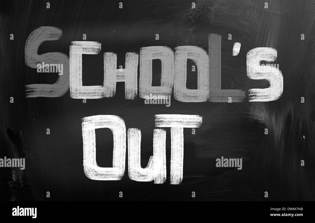School's Out Concept Stock Photo - Alamy