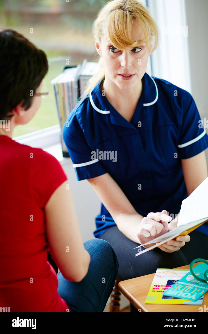 District nurse visit hi-res stock photography and images - Alamy