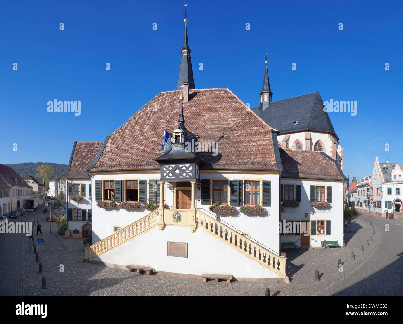 Old Town Hall (Museum of Wine Culture) and St. Ulrich church ...