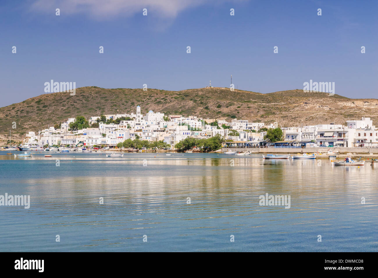Adamas Town, Milos Island, Cyclades, Greece Stock Photo - Alamy