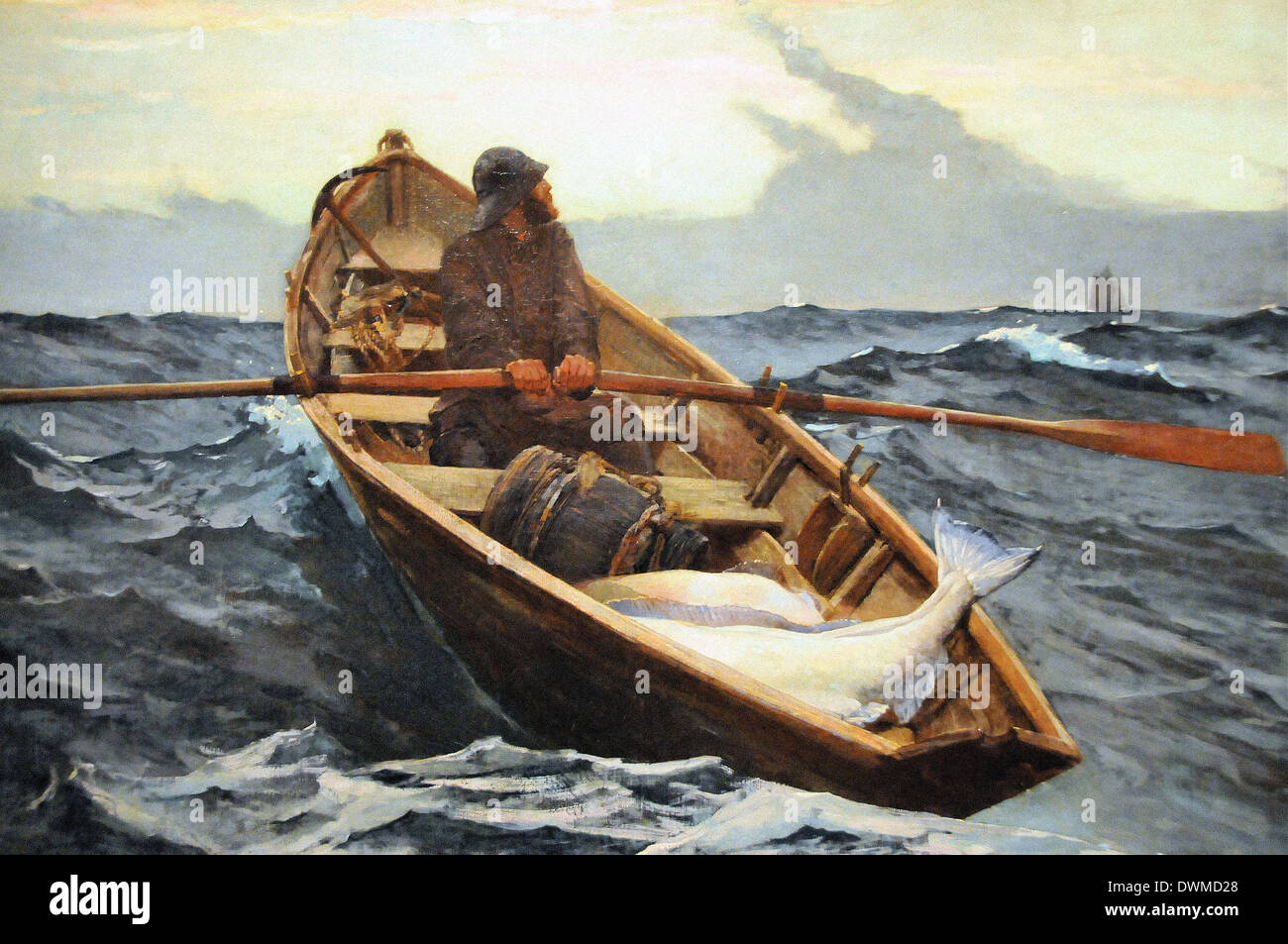 Winslow Homer - The Fog Warning Stock Photo - Alamy