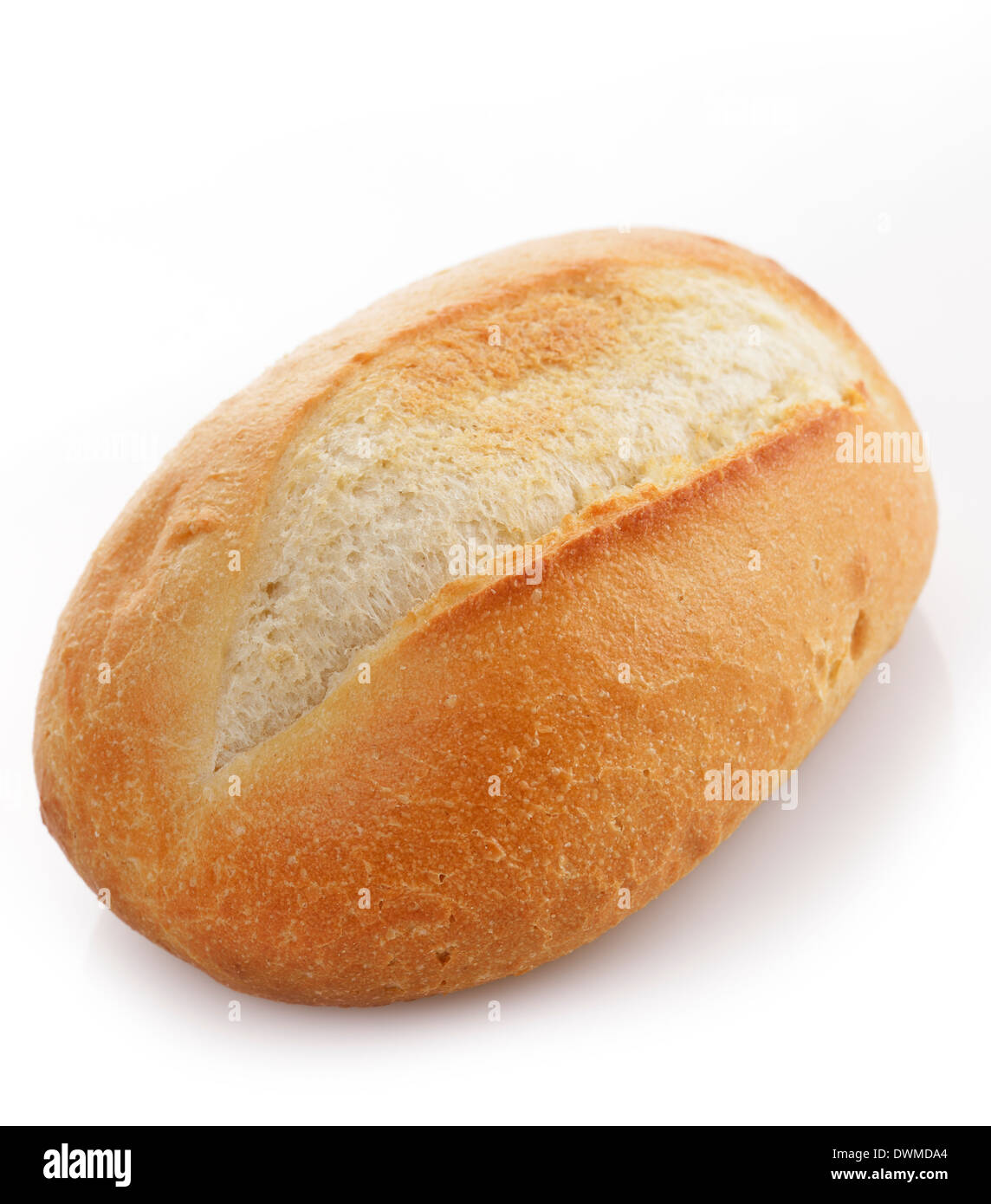 White Bread Loaf On White Background Stock Photo - Alamy