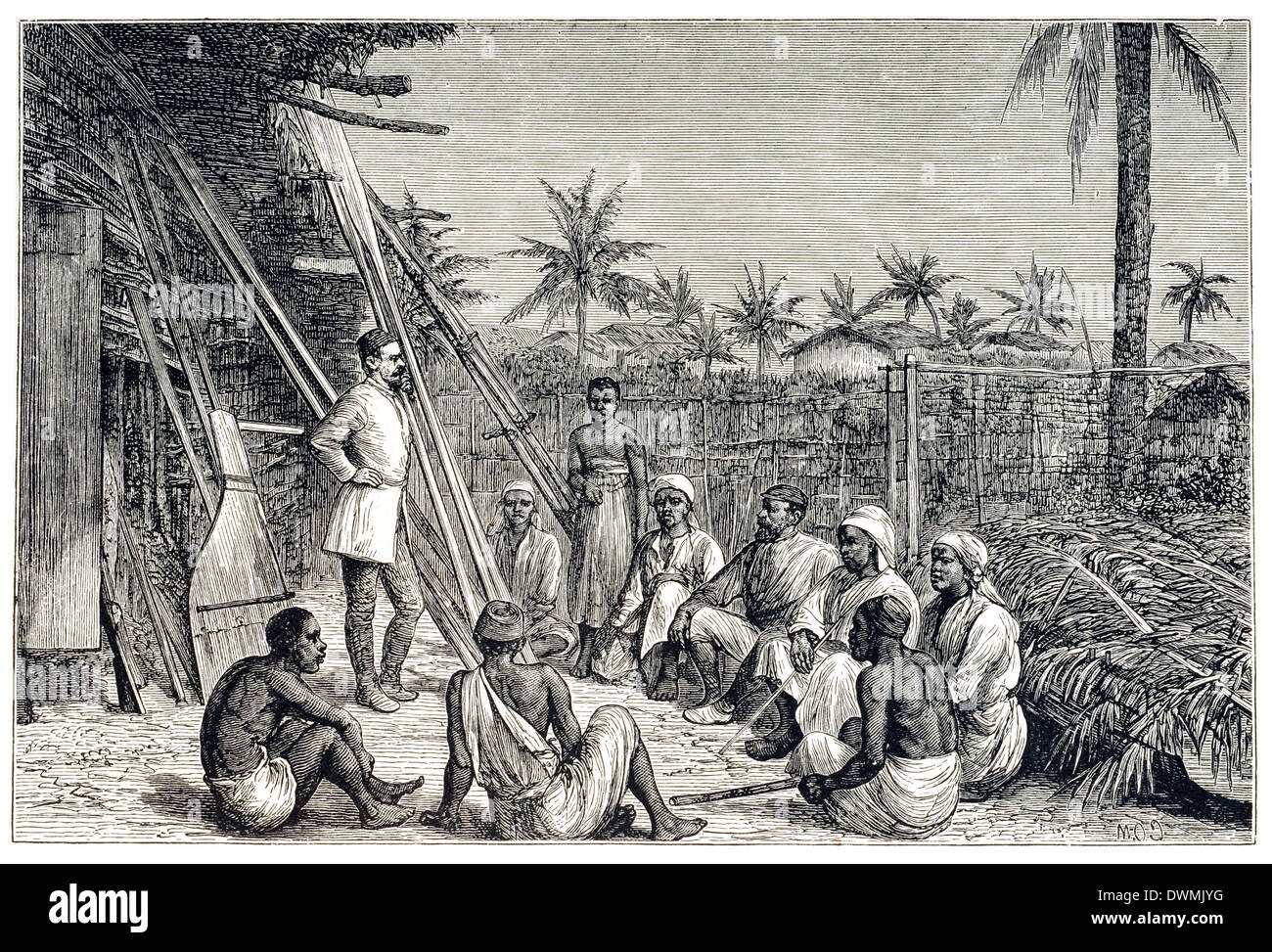 Victorian explorer painting hi-res stock photography and images - Alamy