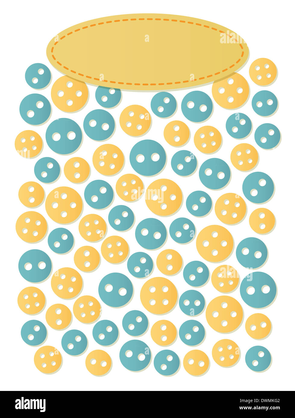 The colored buttons on white background with your text place Stock ...