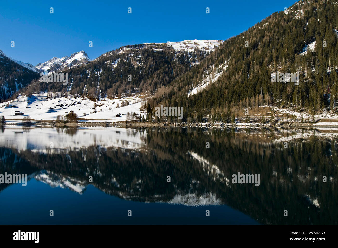 Switzerland, Canton Grisons, Sufner lake Stock Photo - Alamy