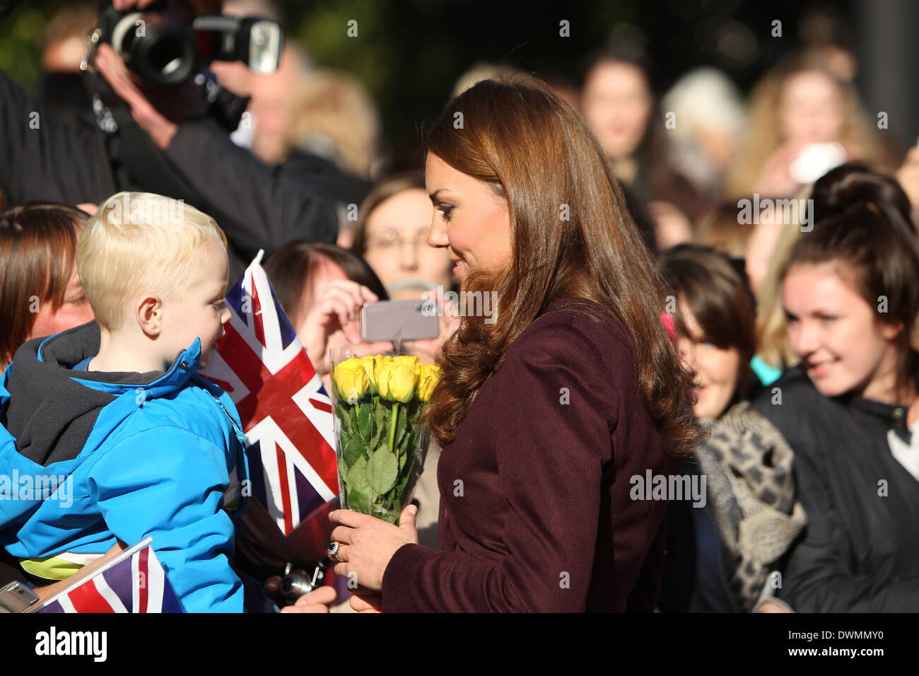 Catherine, Duchess of Cambridge aka Kate Middleton leaving the ...