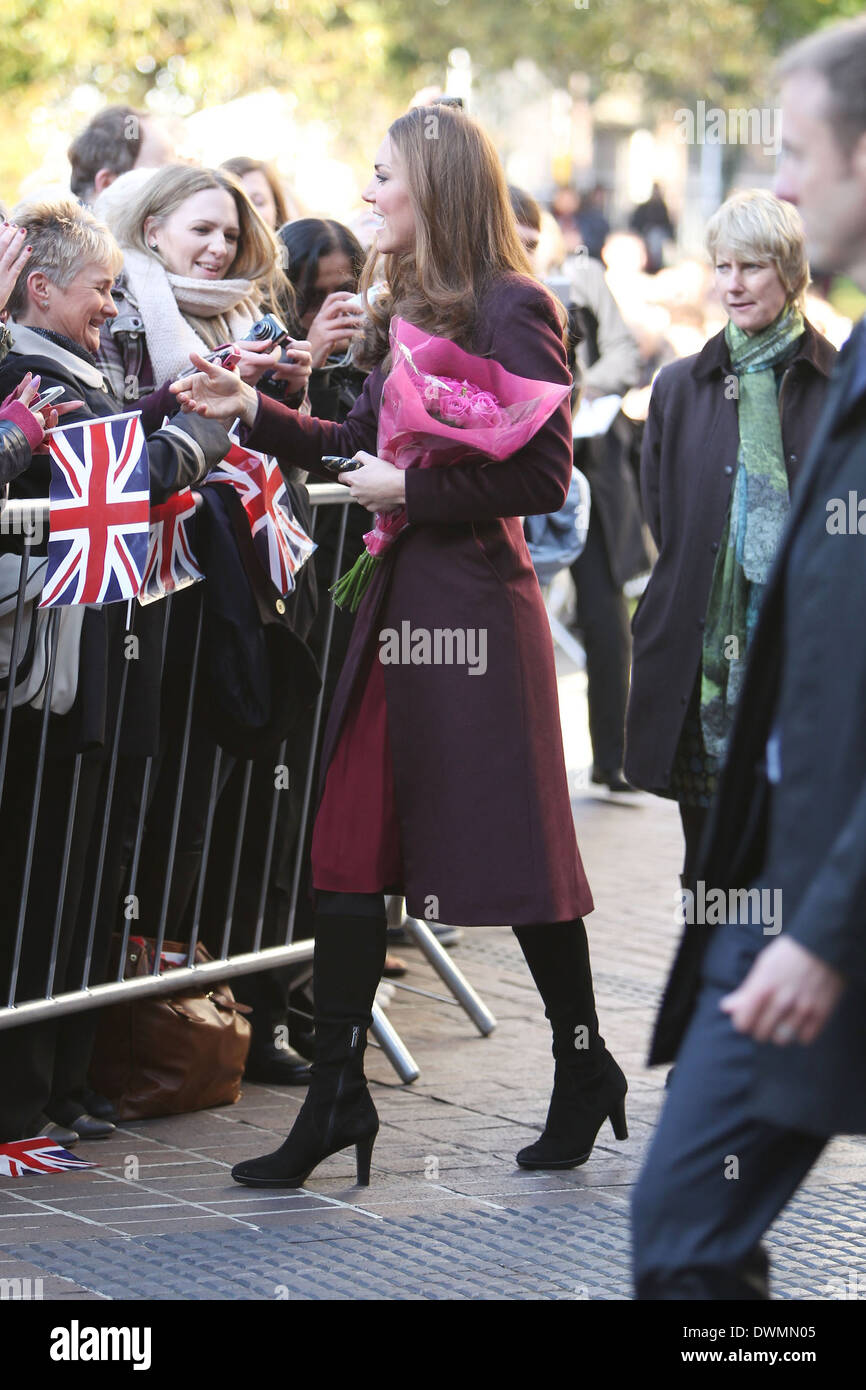 Catherine, Duchess of Cambridge aka Kate Middleton leaving the ...