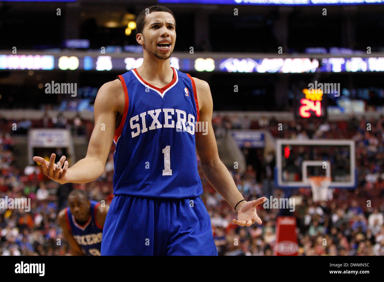 March 8, 2014: Philadelphia 76ers point guard Michael Carter-Williams ...