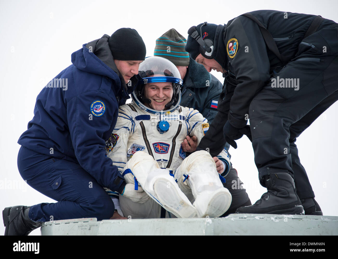 International Space State Expedition 38 cosmonaut Sergey Ryazanskiy of ...