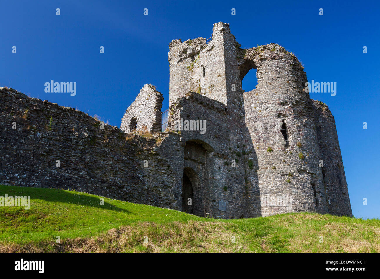 Llansteffan Castle, Carmarthenshire, Wales, United Kingdom, Europe ...