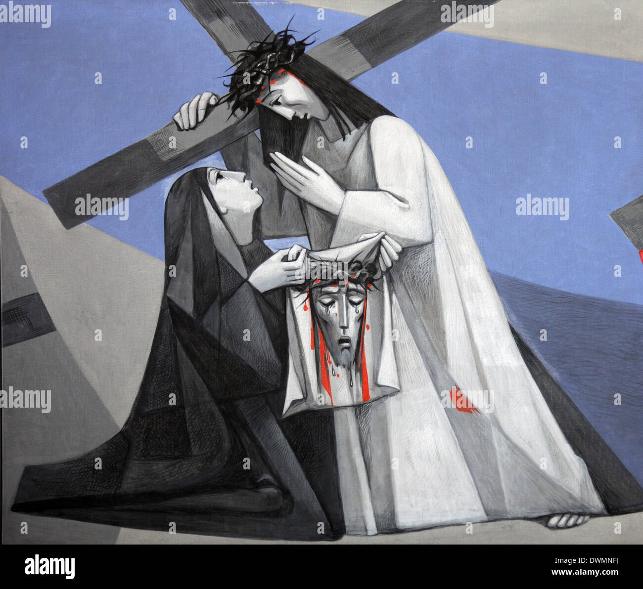 6th Stations of the Cross, Veronica wipes the face of Jesus, Church of ...