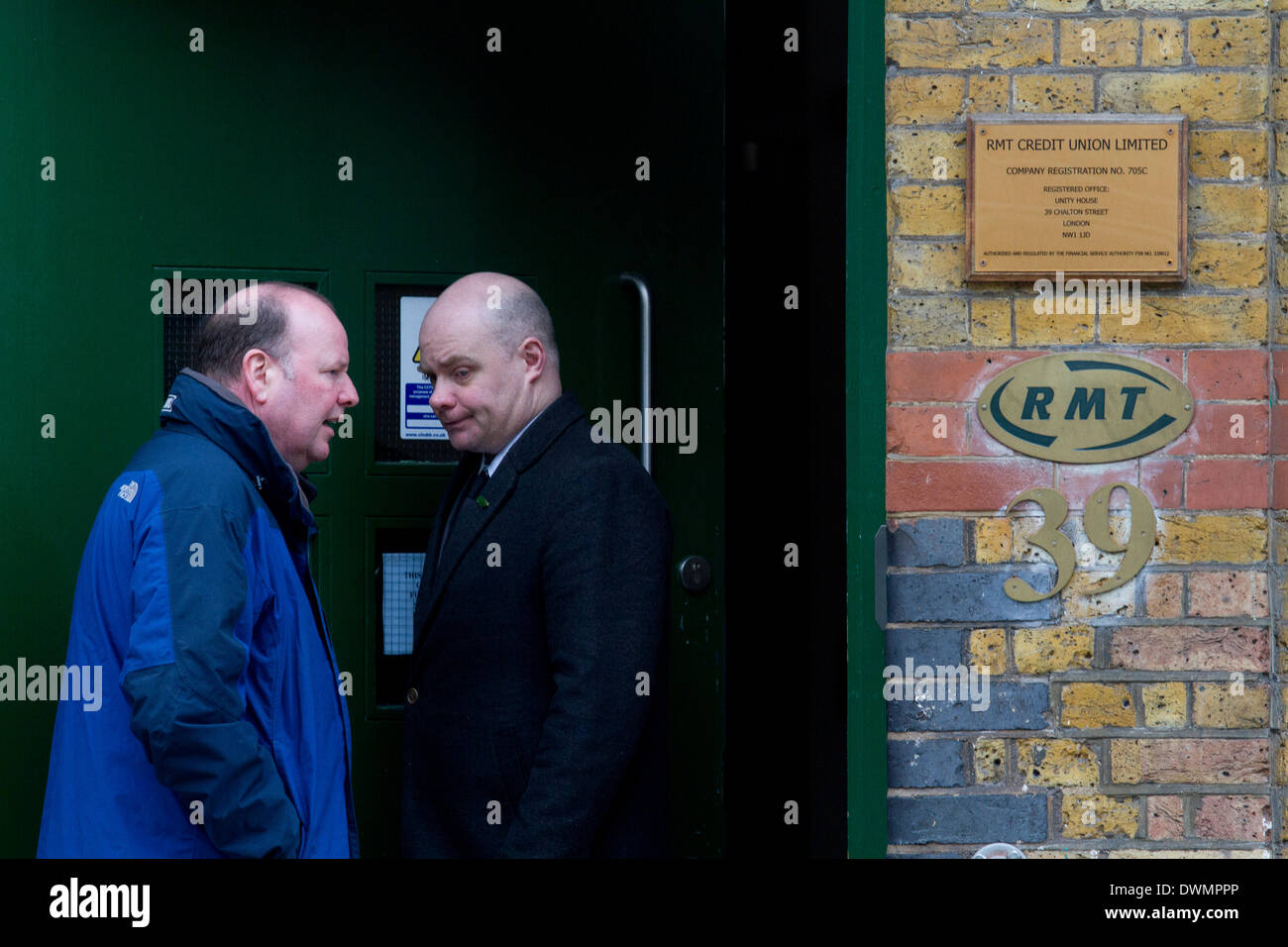 London UK. 11th March 2014. Assistant General Secretary Steve Headley ...