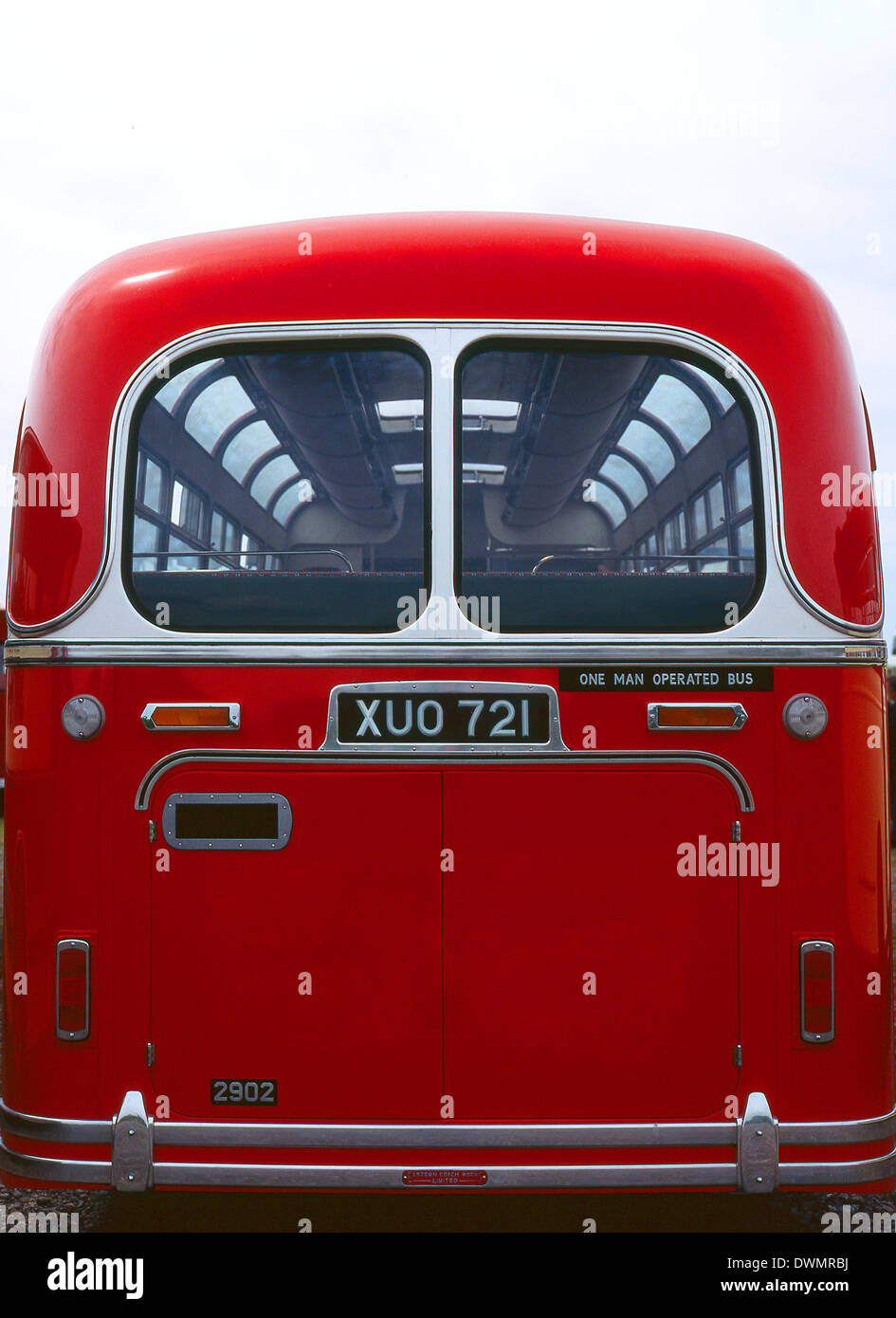 Back end of a bus Stock Photo - Alamy