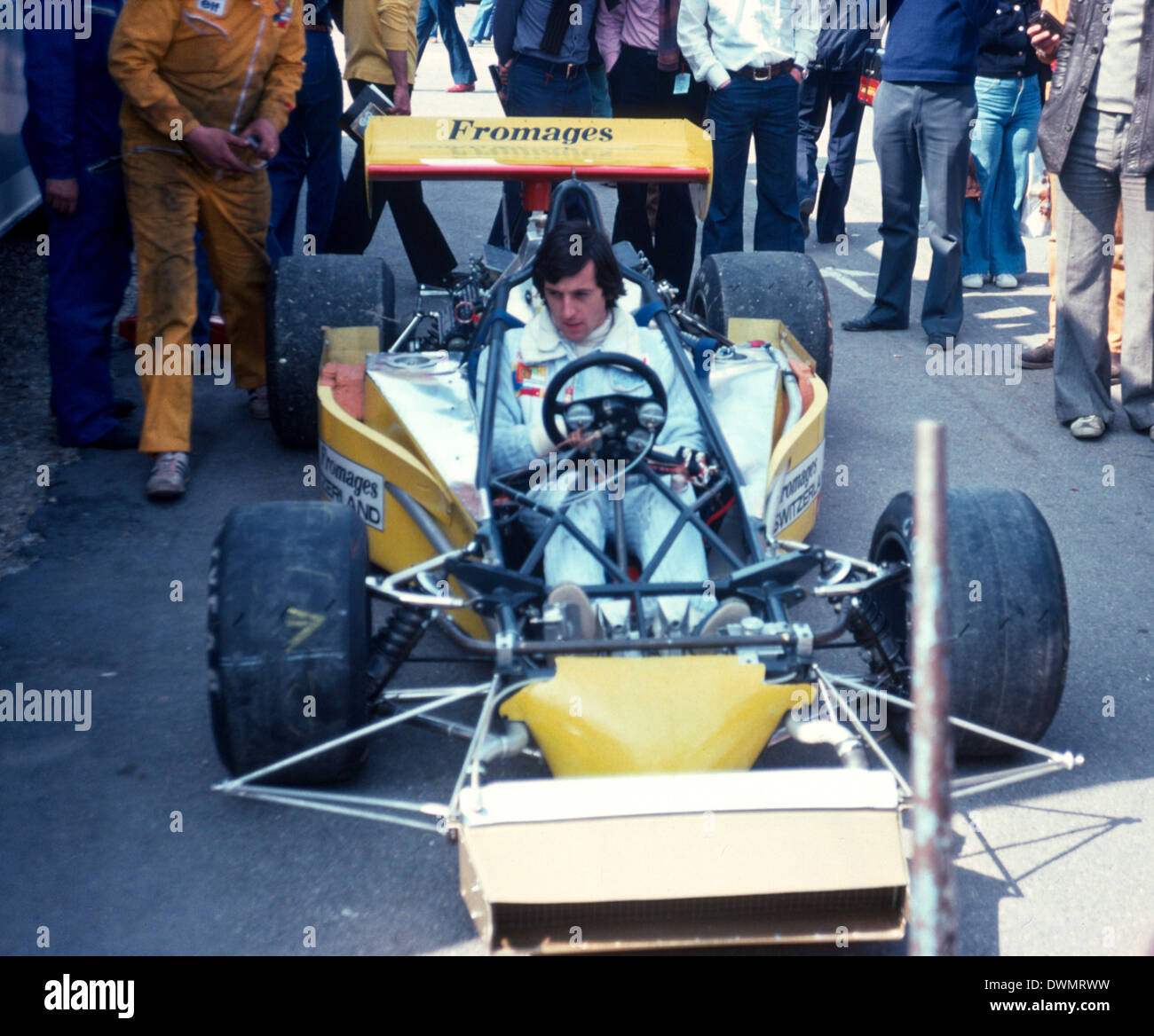 Boxer F2 at Thruxton 1976, driver Tony Rouff (USA Stock Photo - Alamy