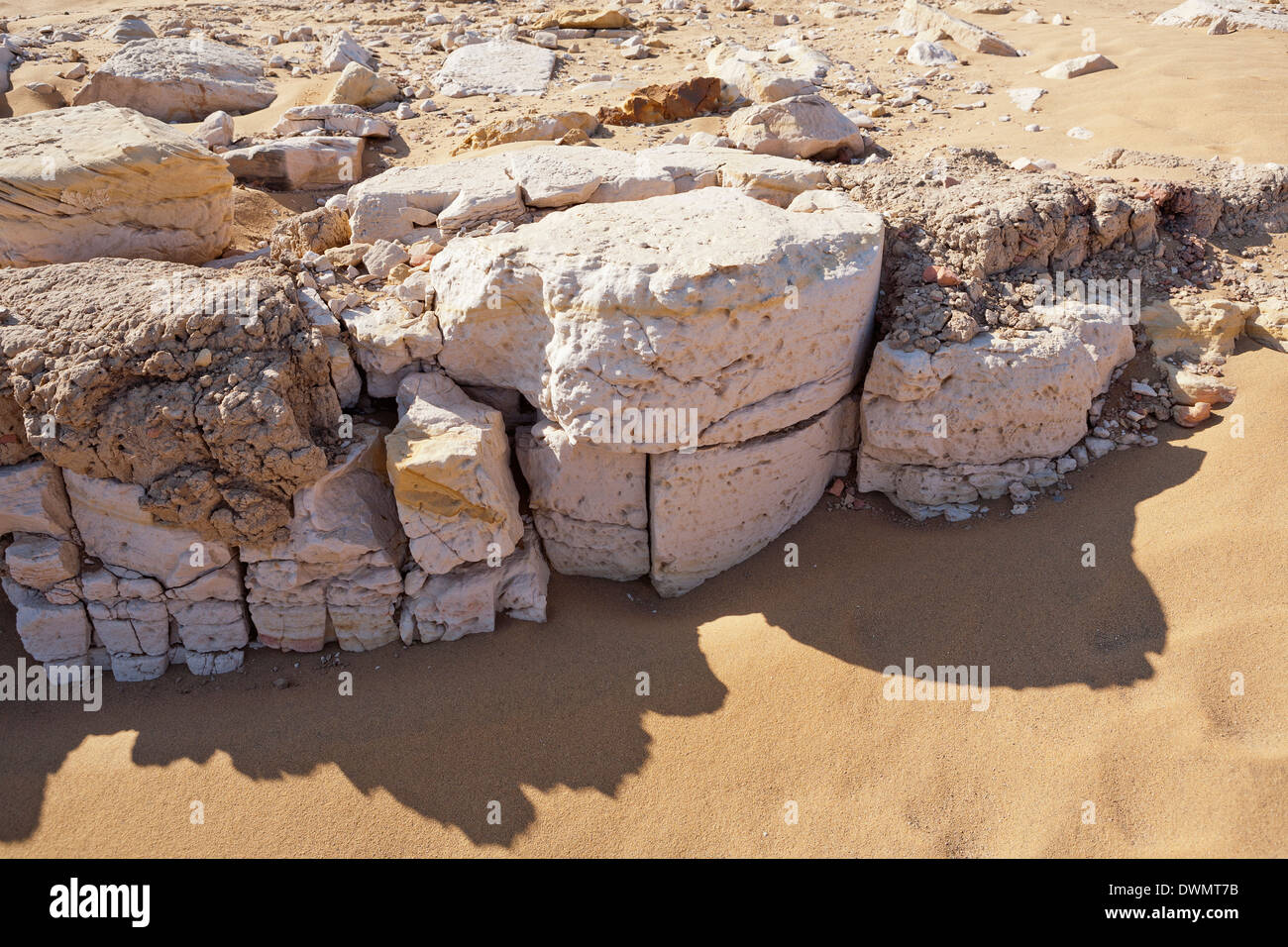 The almost buried temple of Amun-Nakht at Ain Birbiya, Dakhla Oasis ...