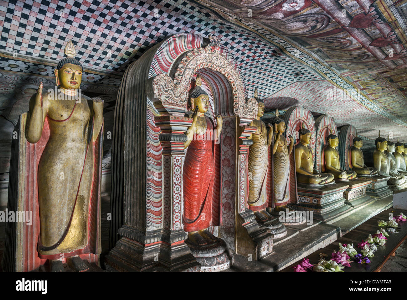 Golden Temple of Dambulla Unesco Heritage Site Sri Lanka Stock Photo ...