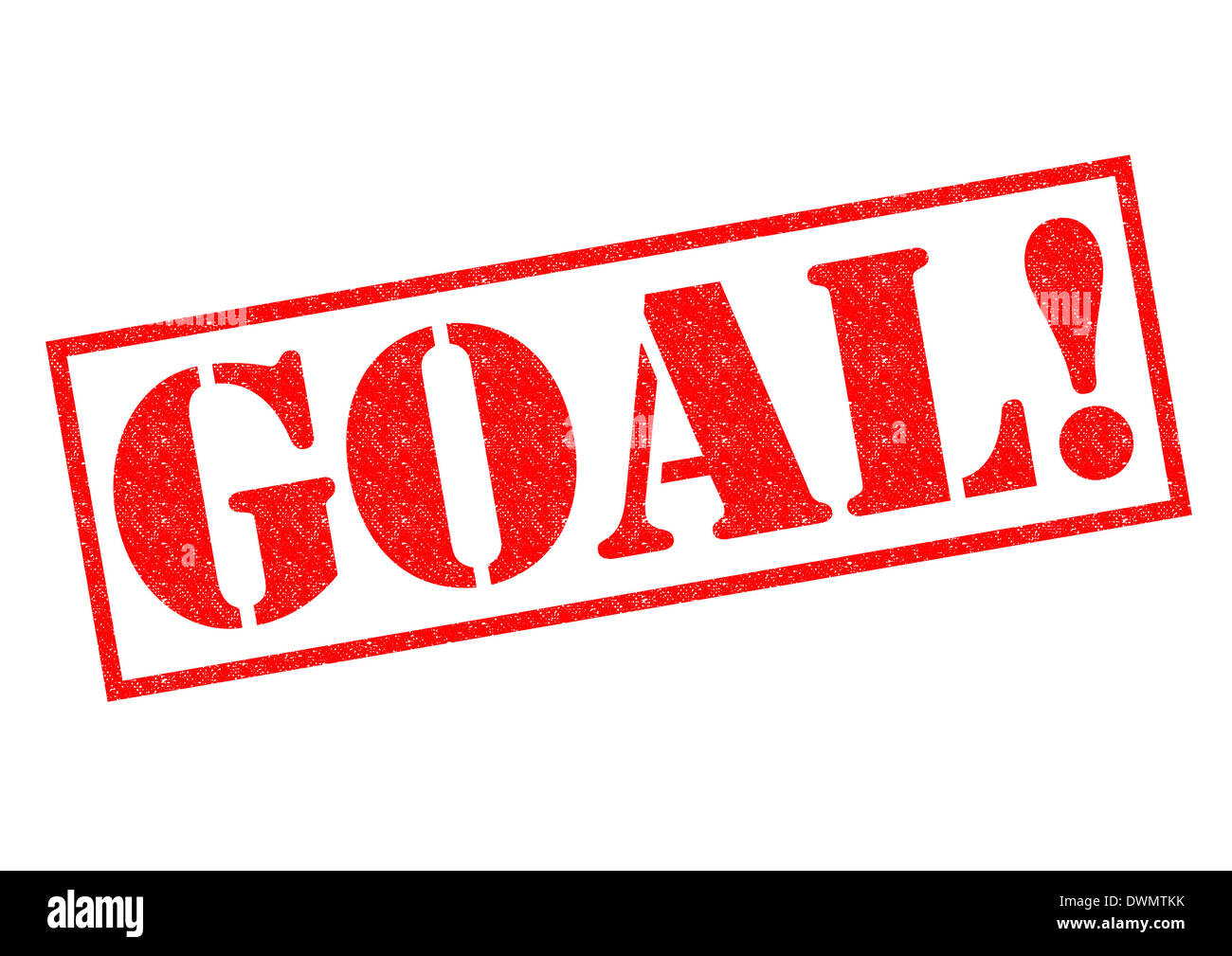 GOAL! red Rubber Stamp over a whitew background Stock Photo - Alamy