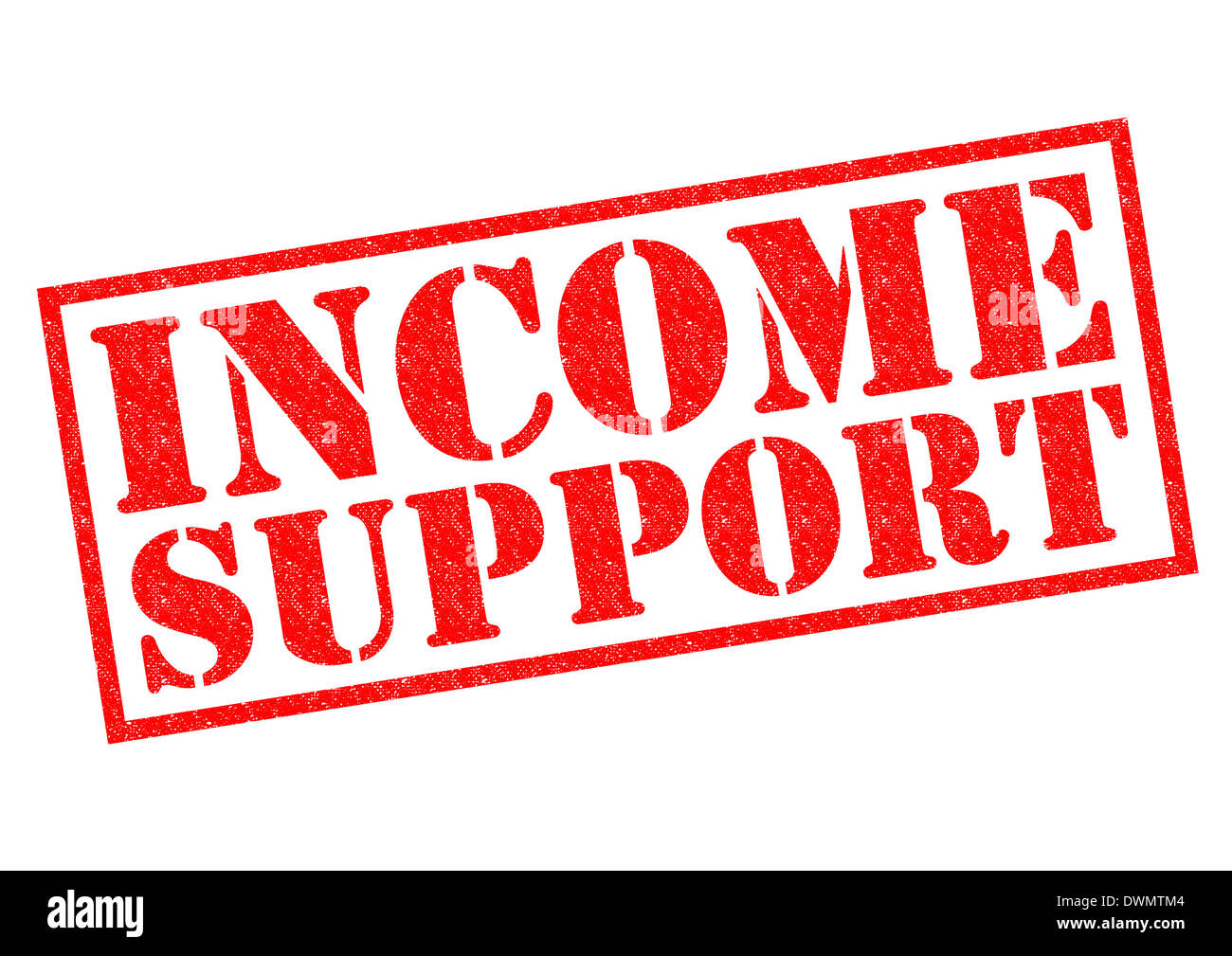 INCOME SUPPORT red Rubber Stamp over a white background Stock Photo - Alamy