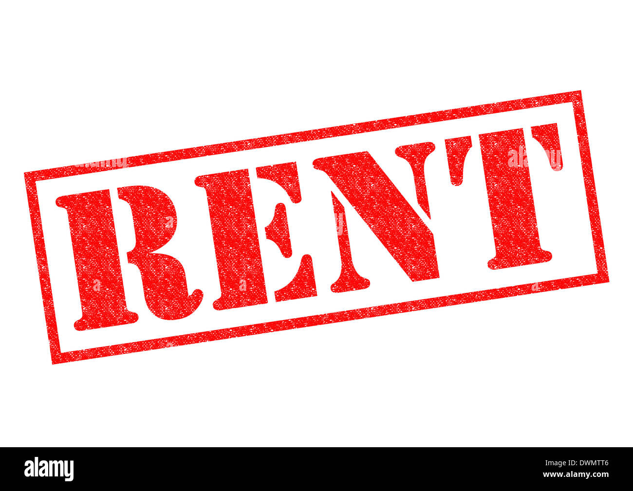 RENT red Rubber Stamp over a white background Stock Photo - Alamy