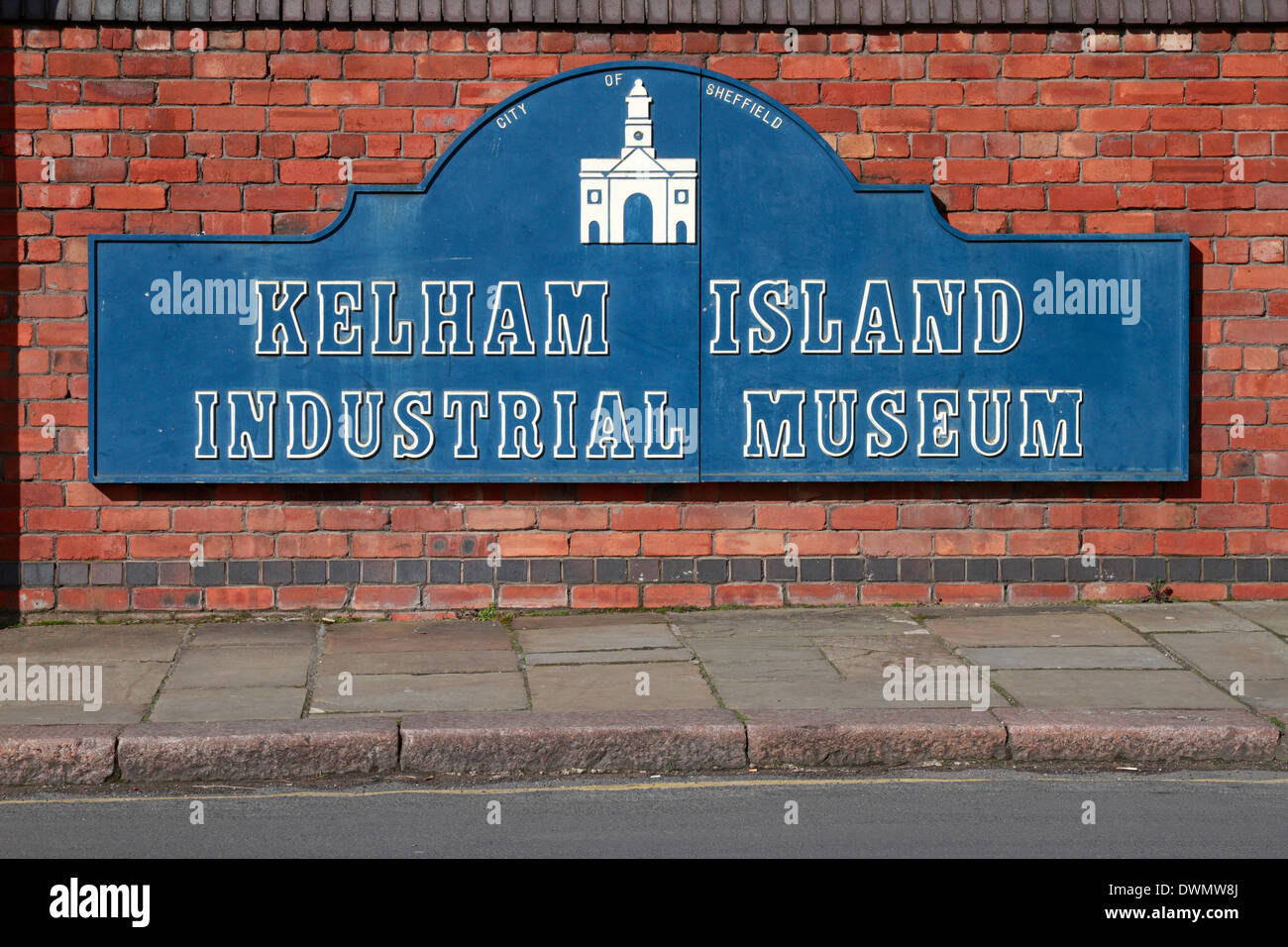 Kelham Island Industrial Museum sign, Sheffield, South Yorkshire, England, UK Stock Photo - Alamy