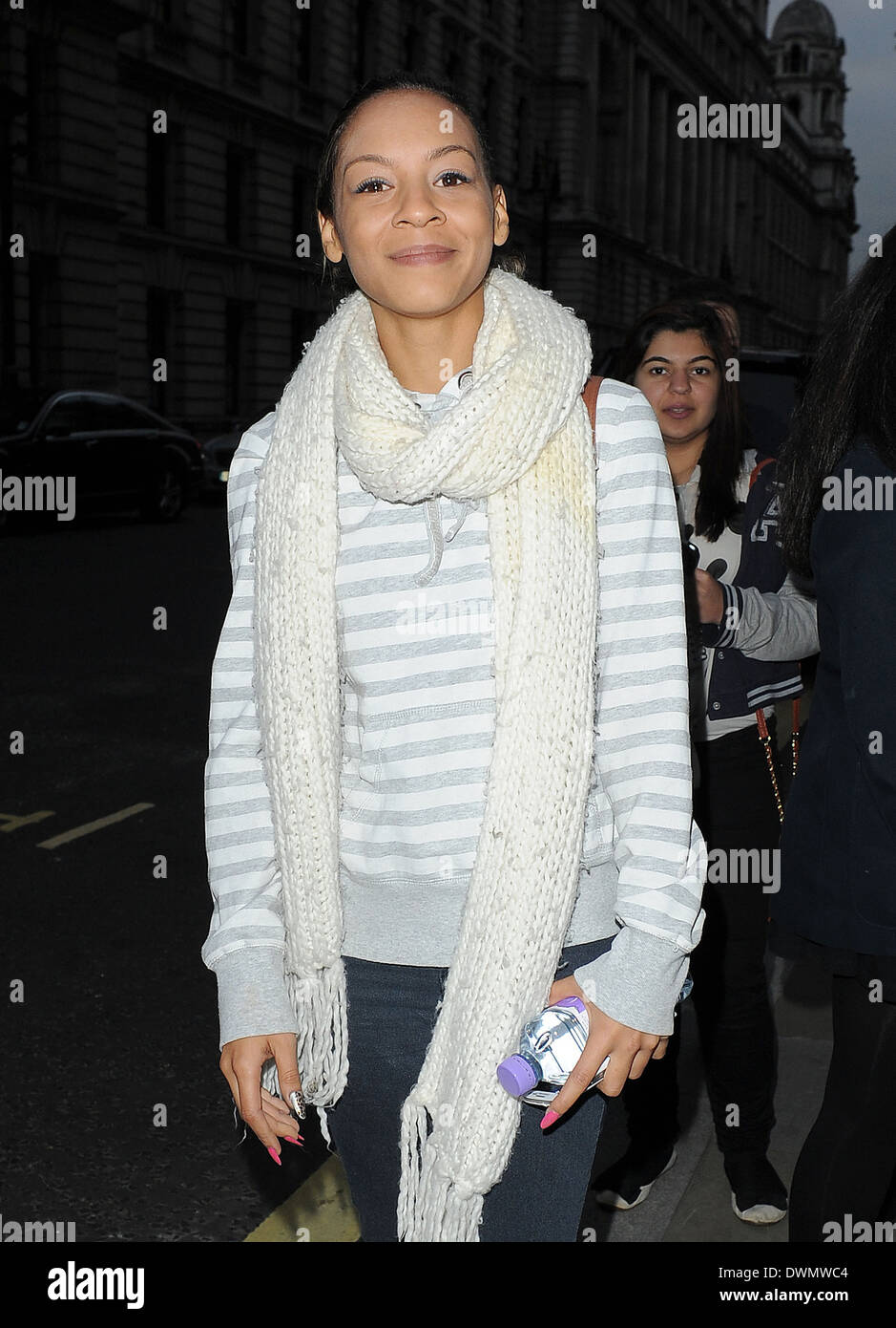 X Factor contestant Jade Ellis arriving back at her hotel. London ...