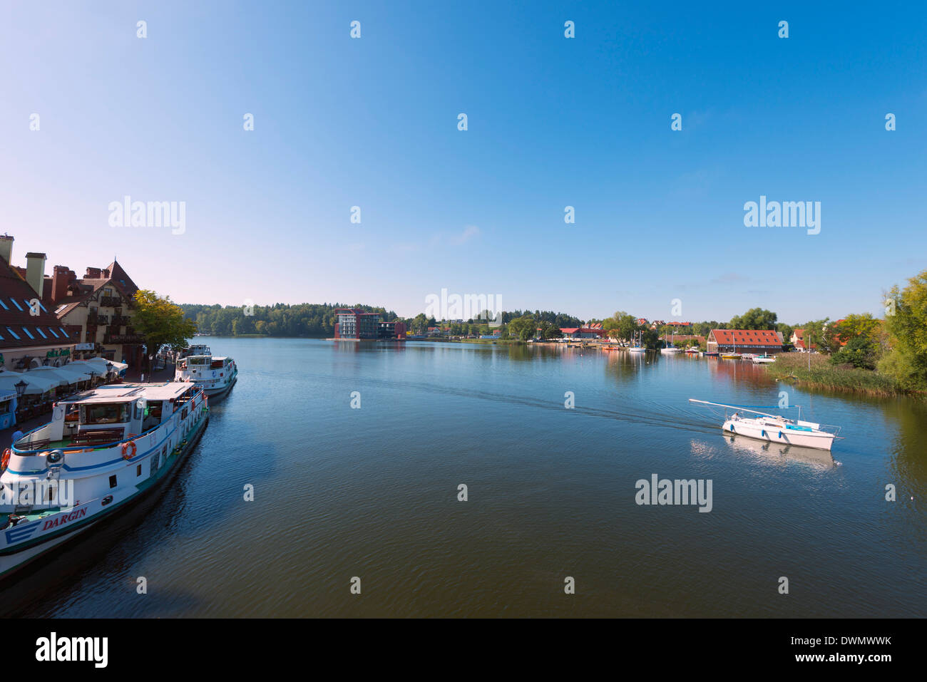 Lake Mikolajskie, Mikolajki, Great Masurian Lakes, Masuria, Poland ...