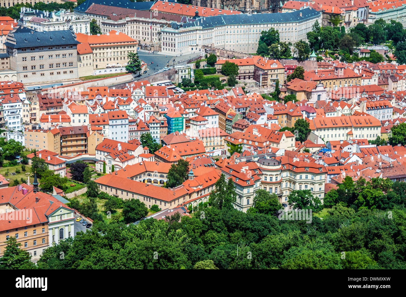 Landscape of Prague city landmarks from above Stock Photo - Alamy