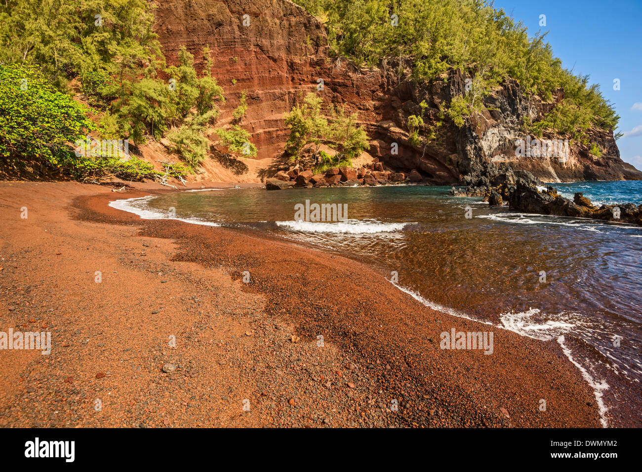 The exotic and stunning Red Sand Beach on the Hawaiian Island of Maui ...