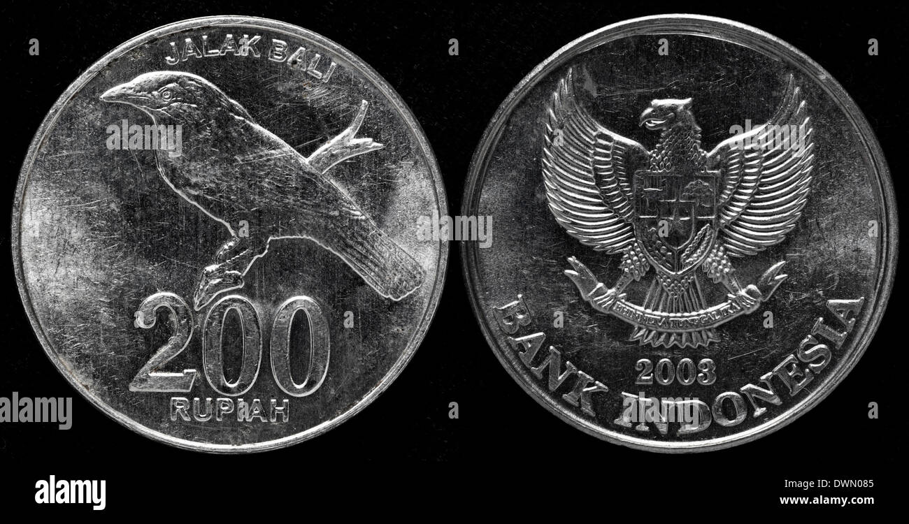 200 Rupiah coin, Indonesia, 2003 Stock Photo - Alamy