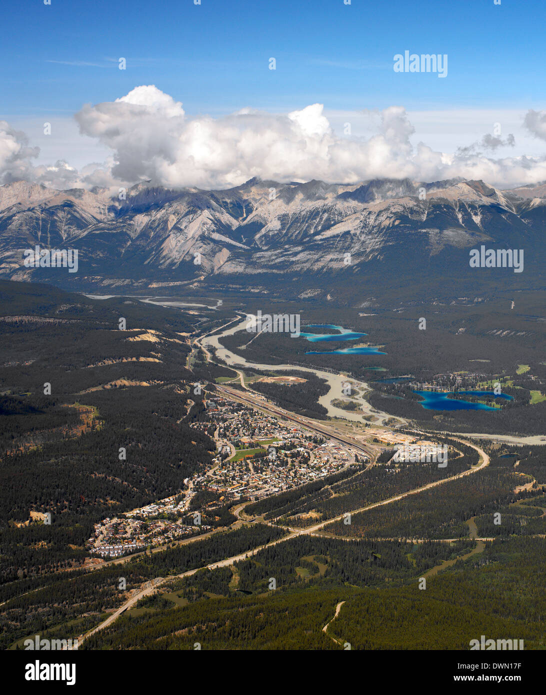 Jasper alberta aerial hi-res stock photography and images - Alamy