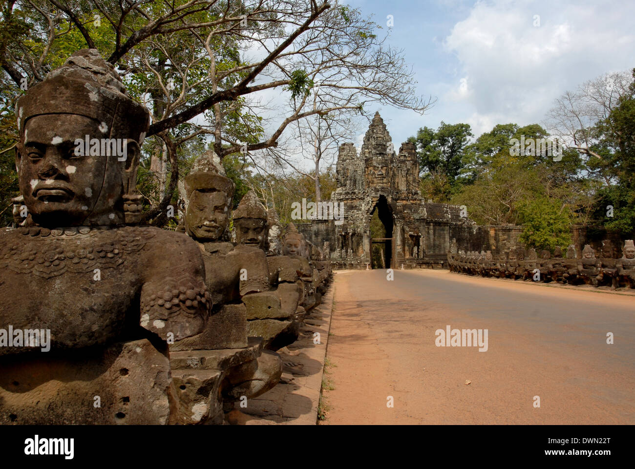Angkor Thom temple Stock Photo - Alamy